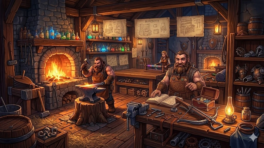 Sistema de crafting en The Quinfall paso a paso | IBRASHOPWE